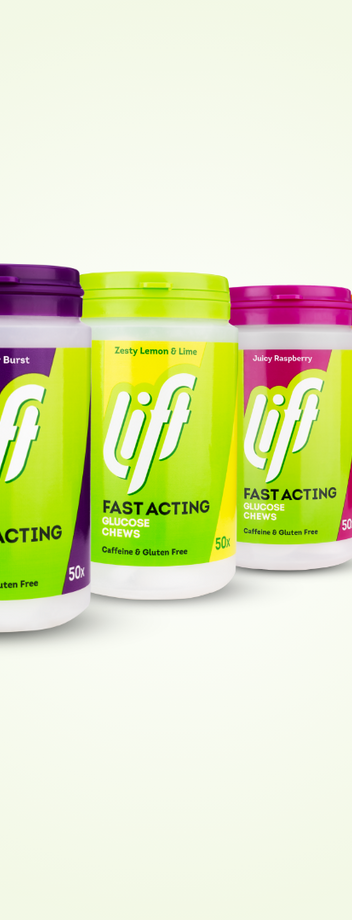 Mixed Raspberry & Blueberry Lift Glucose Chews | Lift Glucose